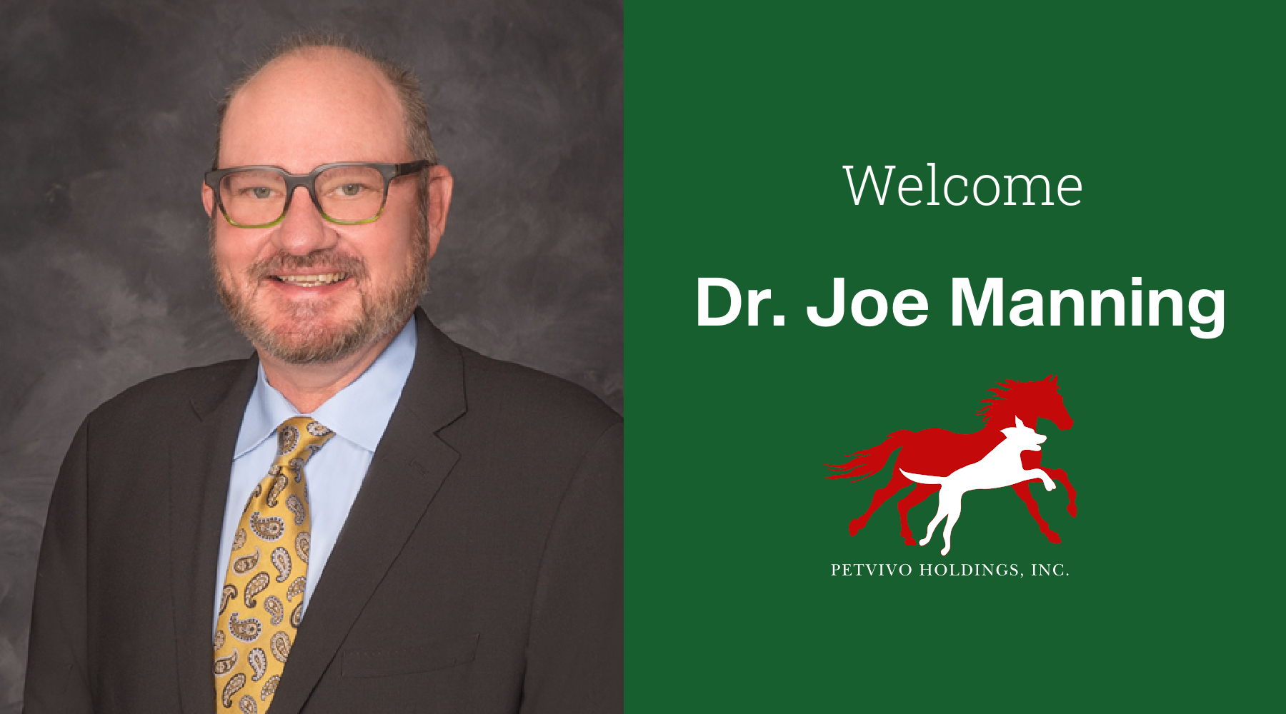 PetVivo Holdings, Inc. Engages Dr. Joe Manning as a Senior Technical V ...